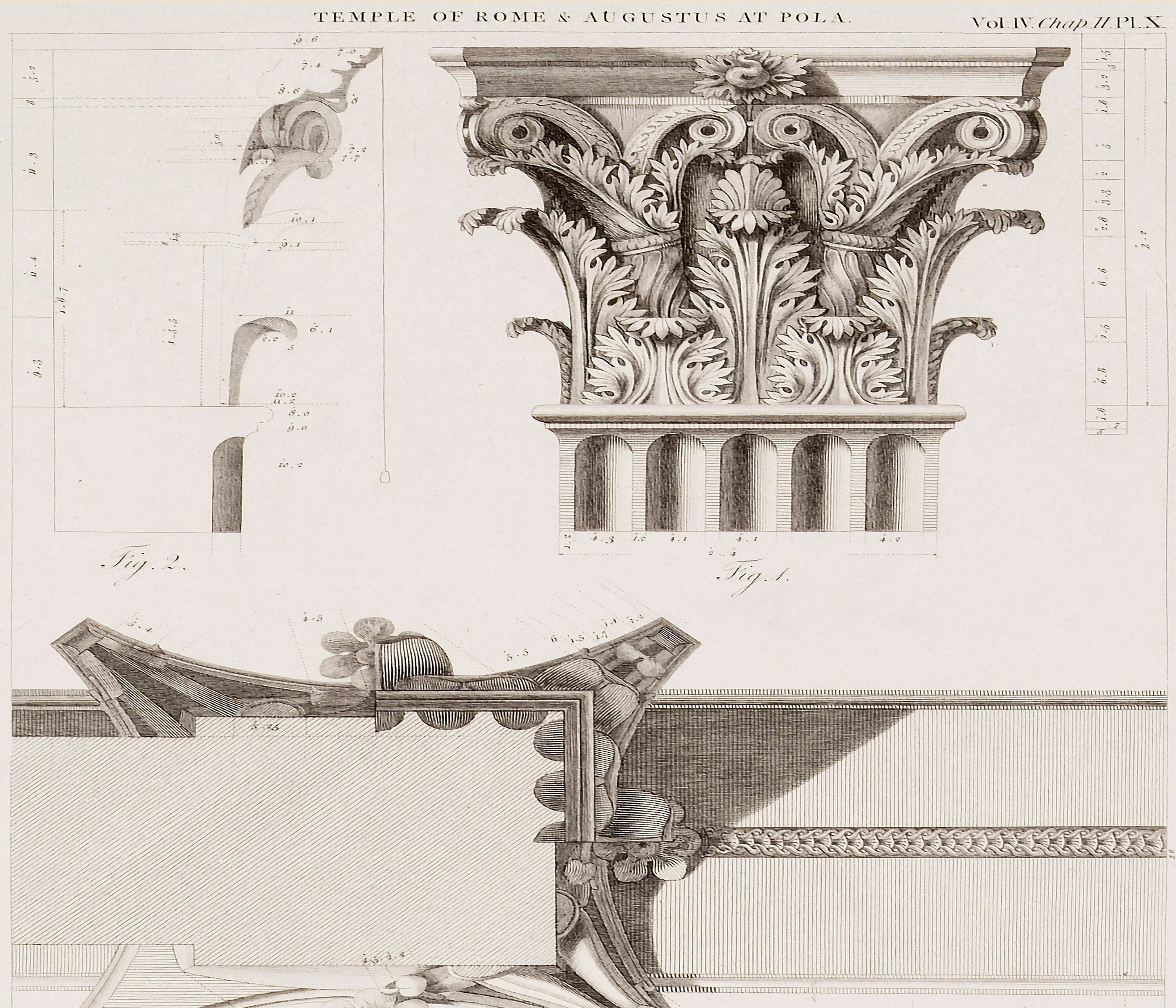 Vintage Architectural Drawing Gallery Wall Art | Architecture Sketch ...