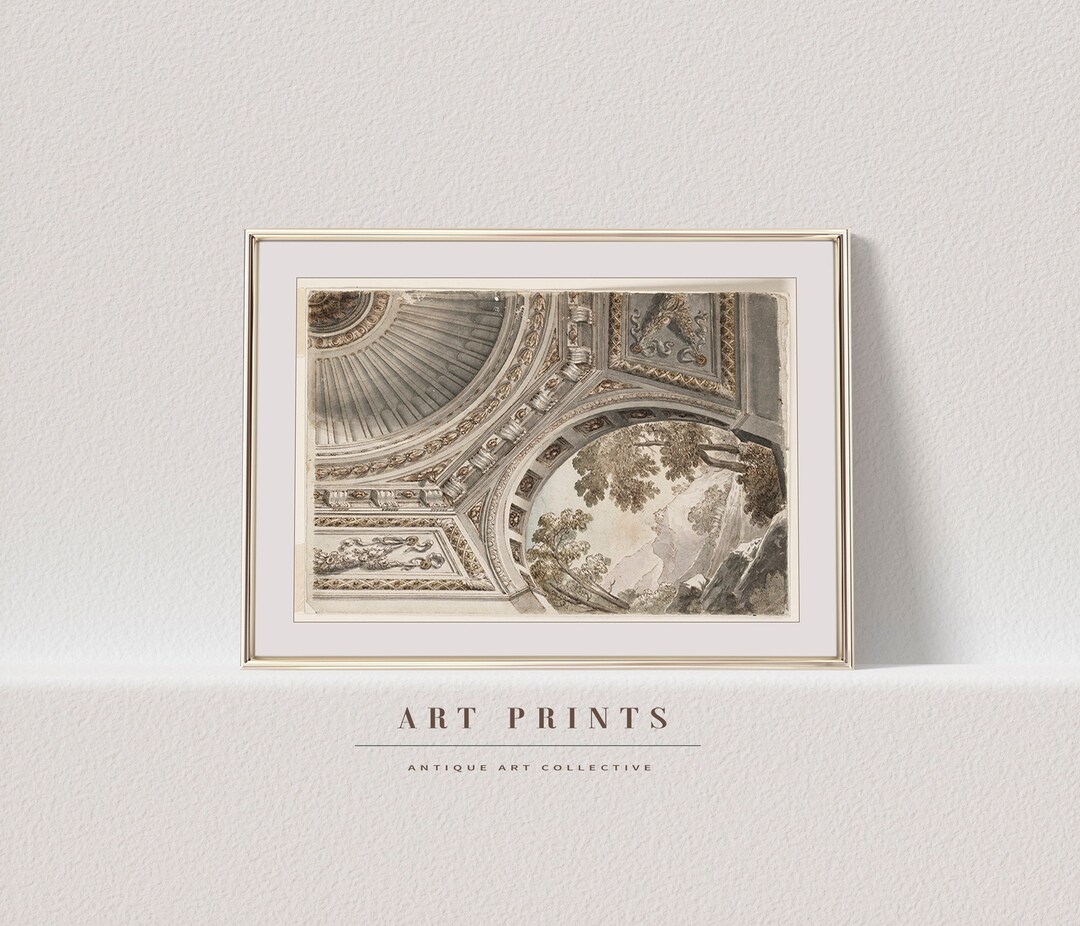 Vintage Architectural Drawing |architectural Drawing PRINTABLE | Sketch ...