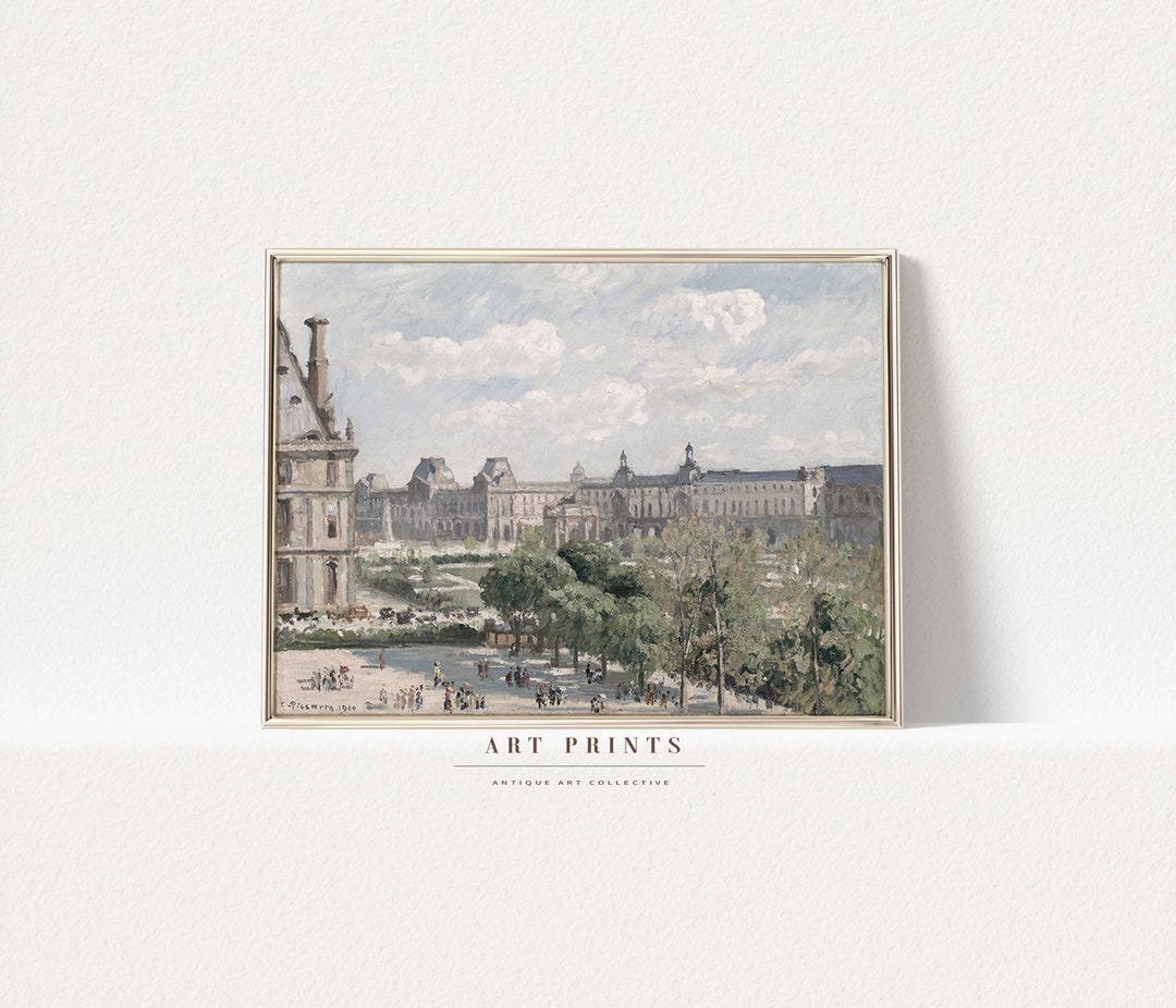 Paris Cityscape Painting | Vintage Art Print | French Cityscape Prints ...