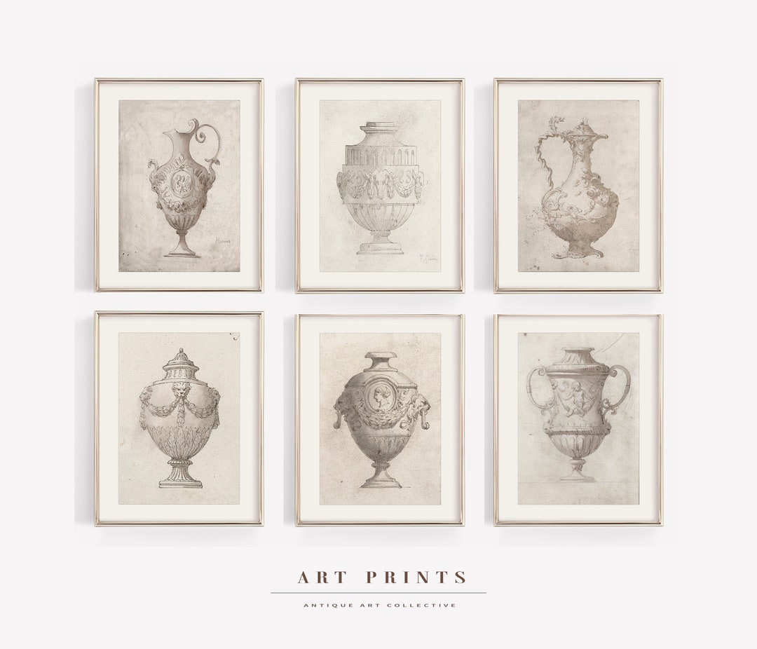 Vintage Architectural Drawing Gallery Set | Architecture Sketch Drawing ...