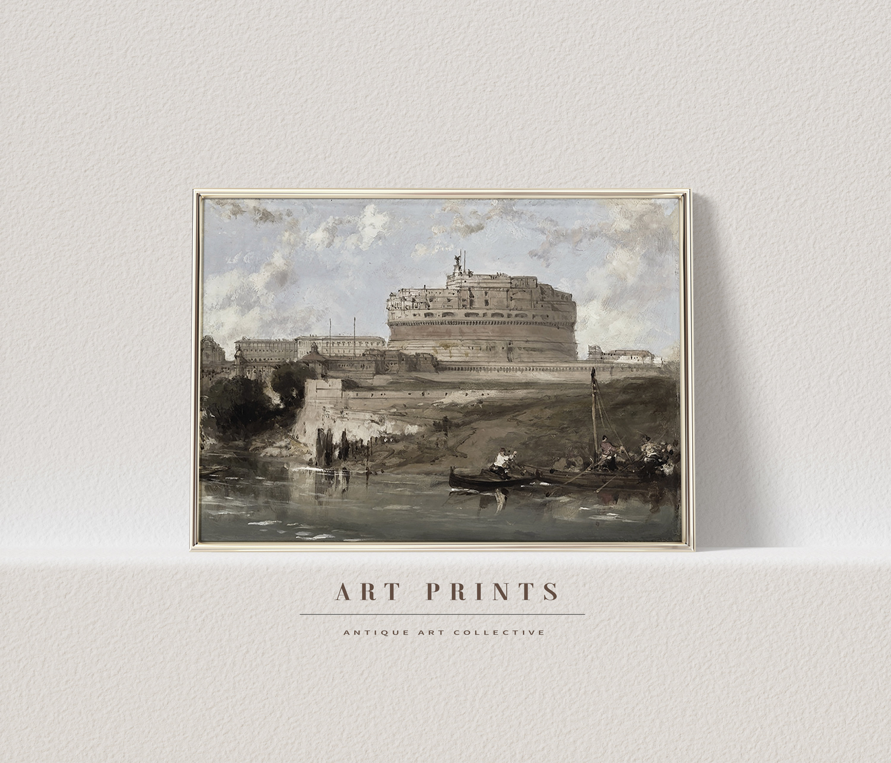 Cityscape Painting Gallery Wall Art Rome Art Prints Set - Etsy