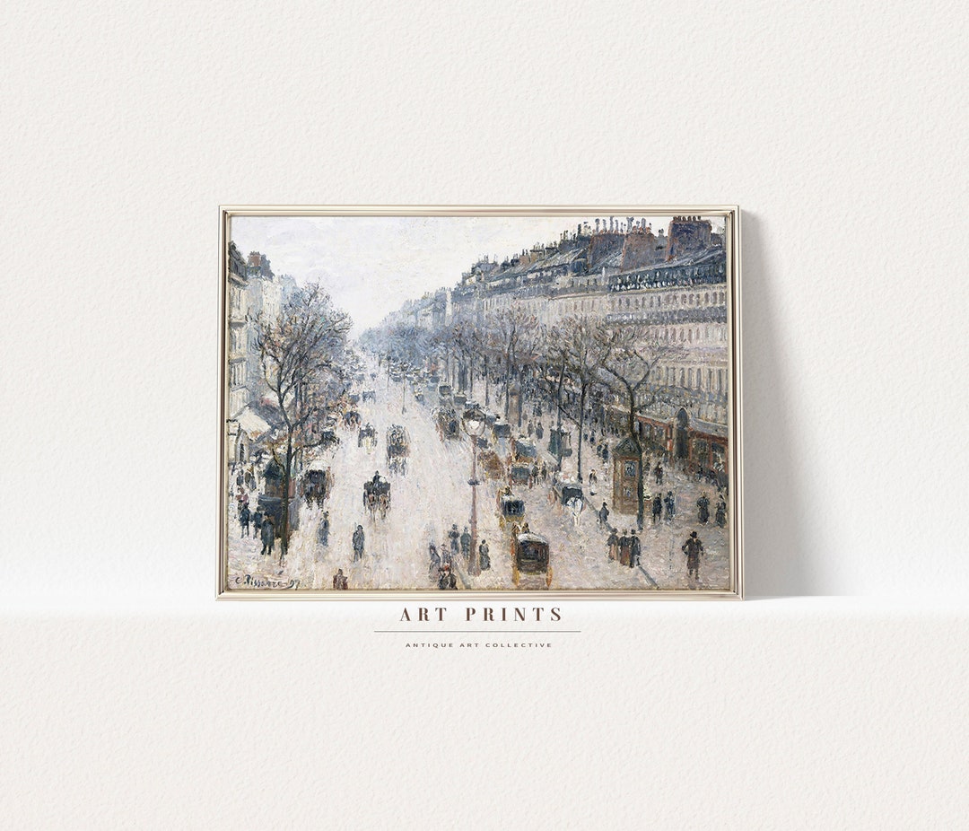Paris Cityscape Painting | Vintage Art Print | French Cityscape Prints ...