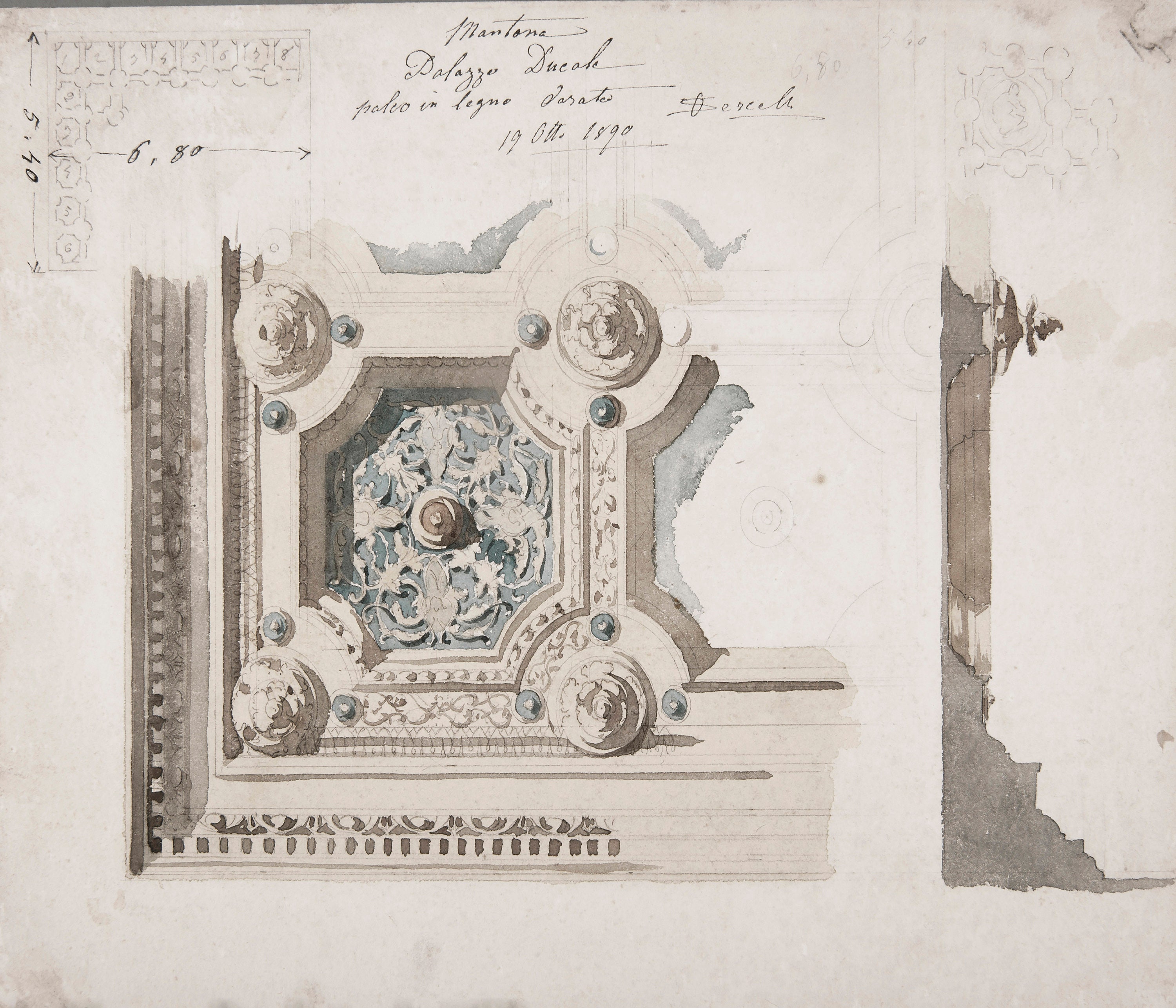 Vintage Architectural Drawing Gallery Wall Art Architecture Sketch Art ...