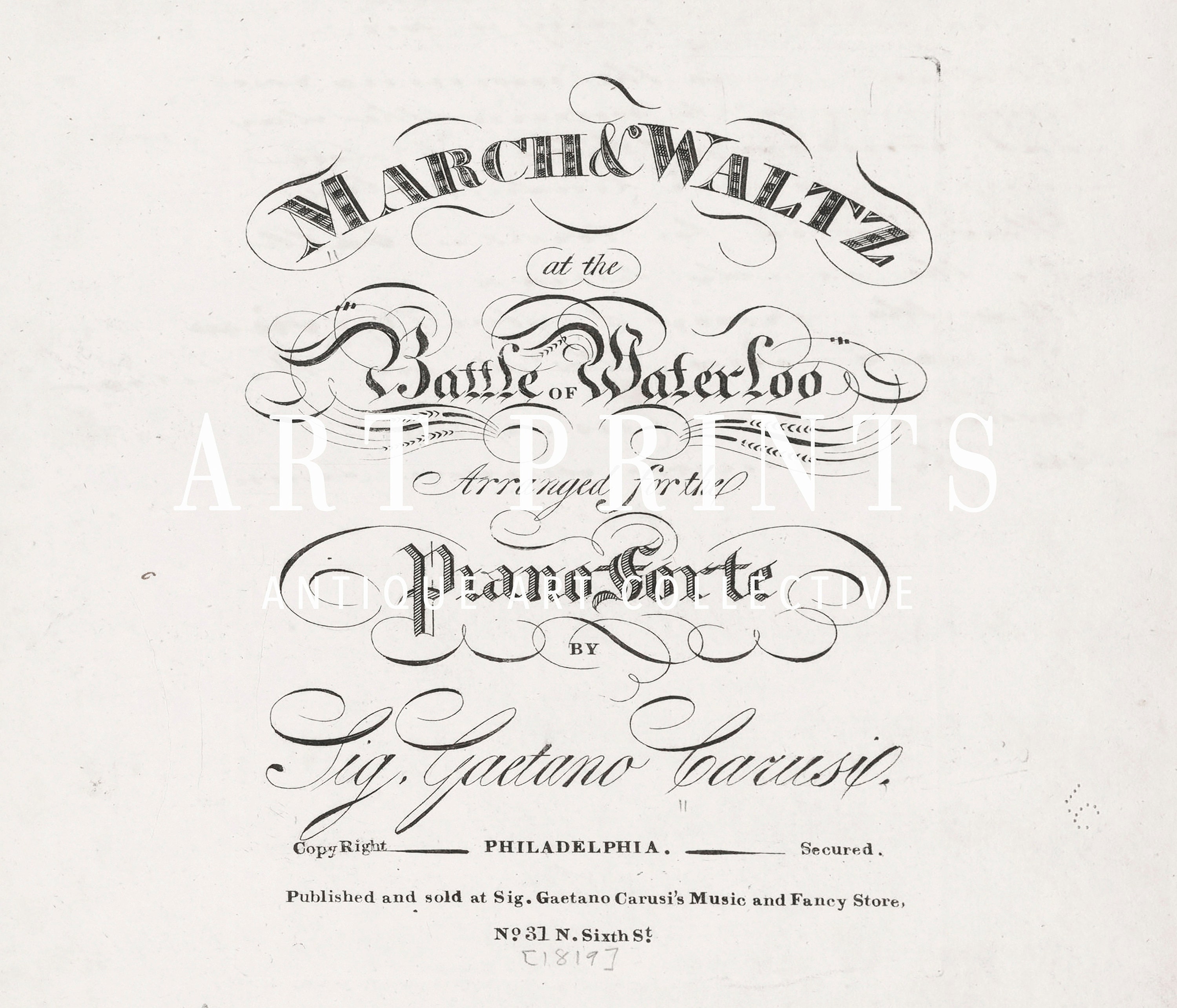Vintage Sheet Music Print Printable Old Music Pages Musical Scores ...