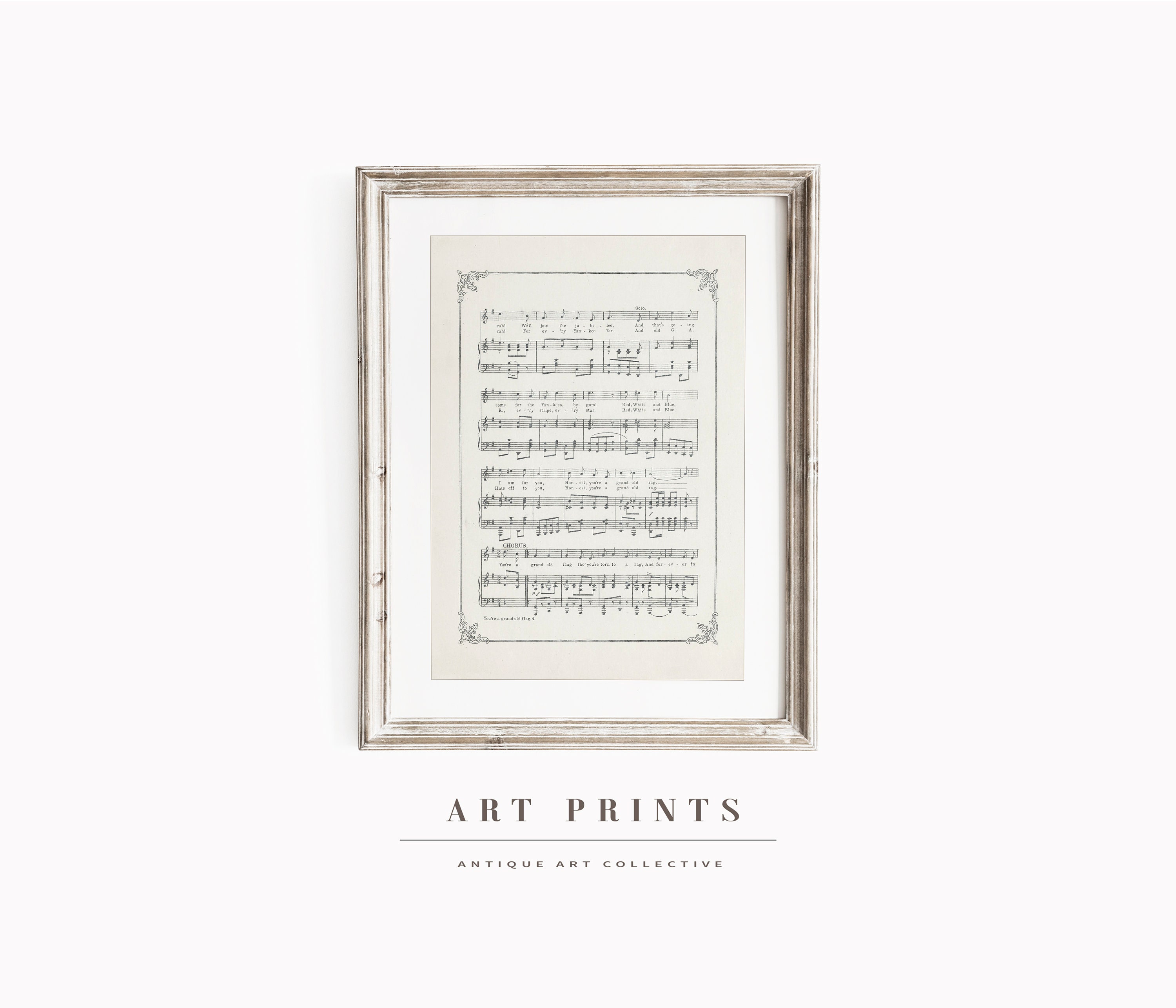 Vintage Sheet Music Print | Printable Old Music Pages | Musical Scores ...