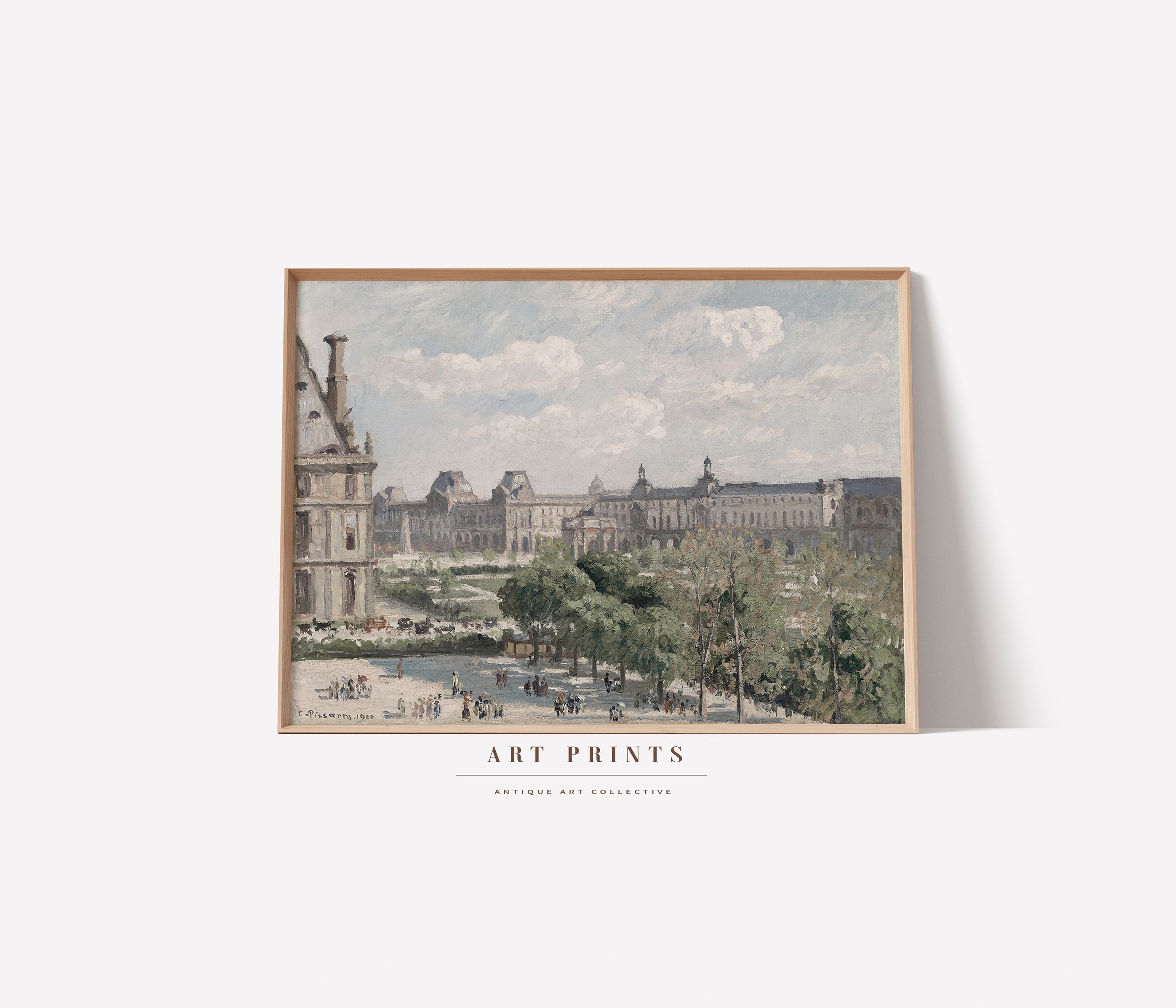 Vintage Cityscape Painting Paris Art Print French Cityscape Prints ...
