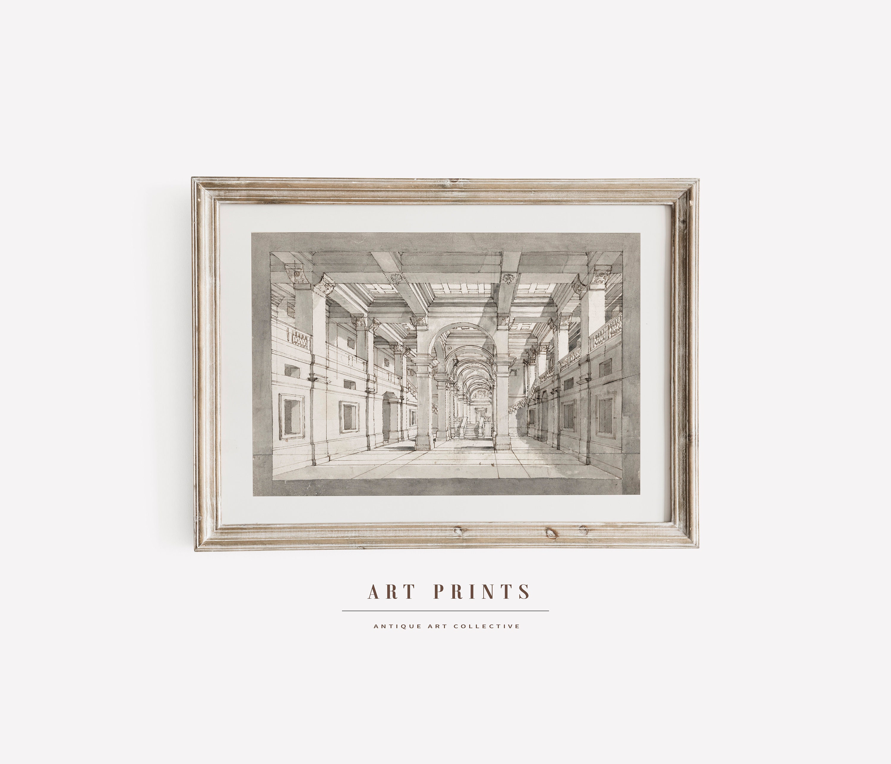 Vintage Architectural Drawing architectural Drawing PRINTABLE ...