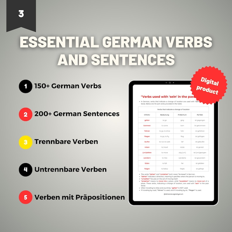 1000+ Essential German Sentences (+german Verbs, German Vocabulary ...