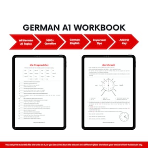 German A1 Workbook includes All German A1 Topics, 1000 Questions ...