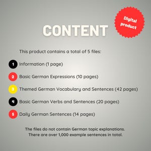 1000+ Essential German Sentences (+german Verbs, German Vocabulary ...