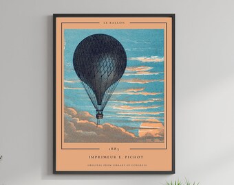 Hot Air Balloon Poster - Etsy