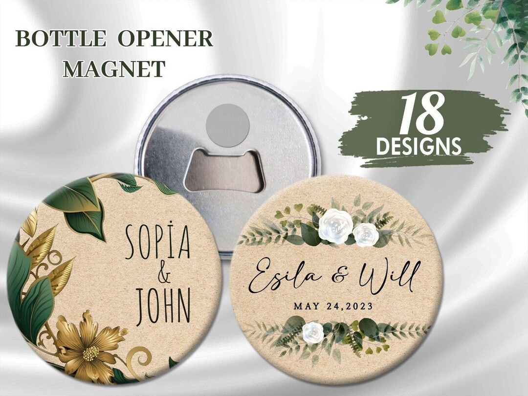 Personalized Wedding Magnets Wedding Favor for Guests in Bulk Magnetic ...