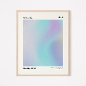 Angel Number 444 Poster Gradient Wall Art Spiritual Print - Etsy