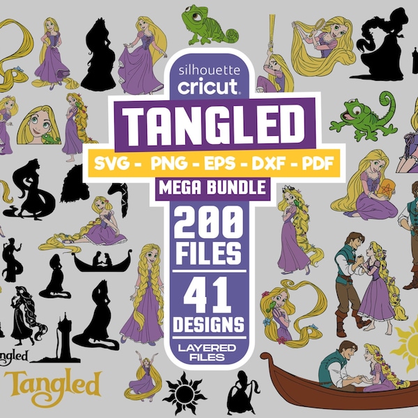 Rapunzel Svg - Etsy