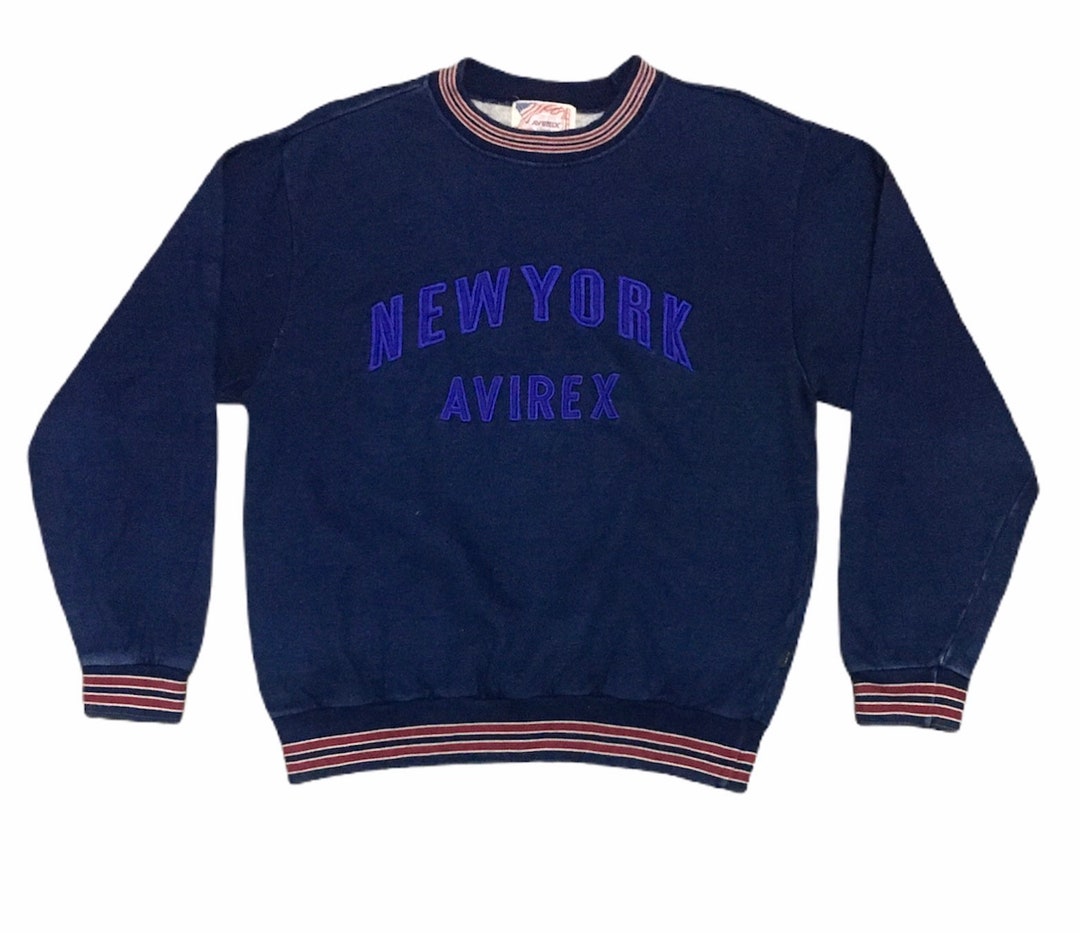 Rare Design Vintage Avirex Big Logo Sweatshirt 1990s - Etsy