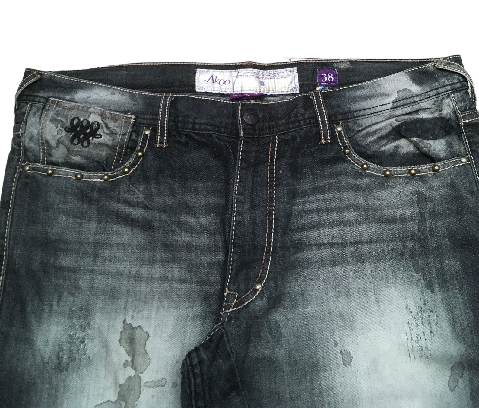 Rare Design Vintage Brand Akoo Baggy Jeans 2000s - Etsy