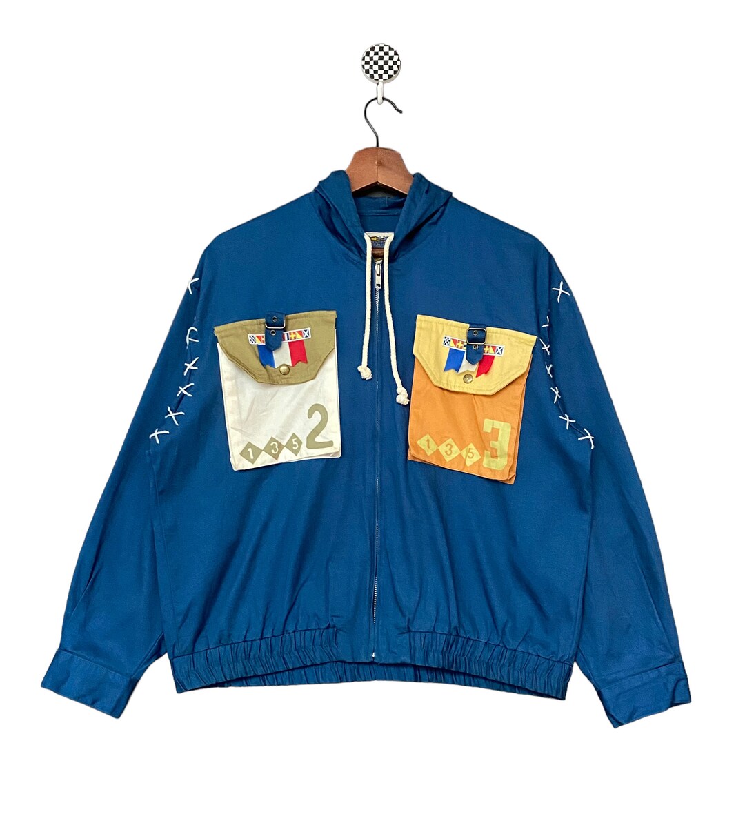 Rare Vintage Brand Emblem Zipper Jacket 1990s - Etsy