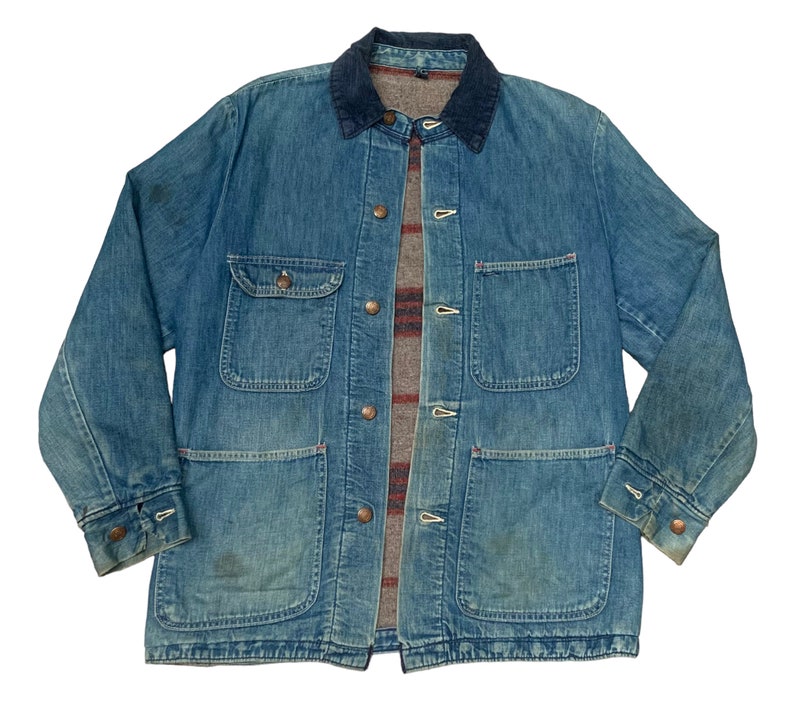 Vintage Wrangler Blue Bell Blanket Denim Chore Jacket 1950s - Etsy