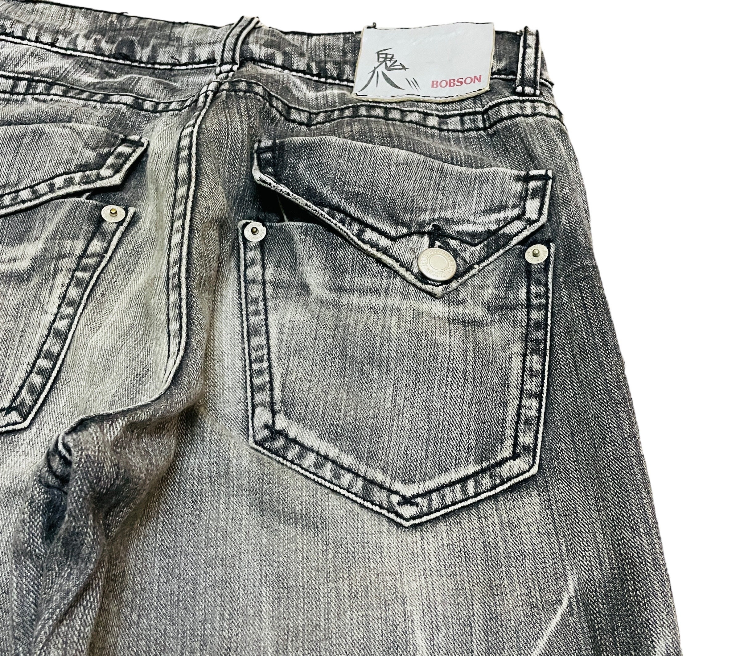 Rare Design Vintage Japanese Brand Bobson Jeans 1990s - Etsy