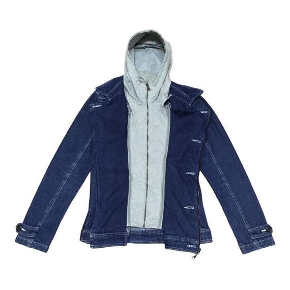 Rare Design Vintage Brand Semantic Design Denim Jacke… - Gem