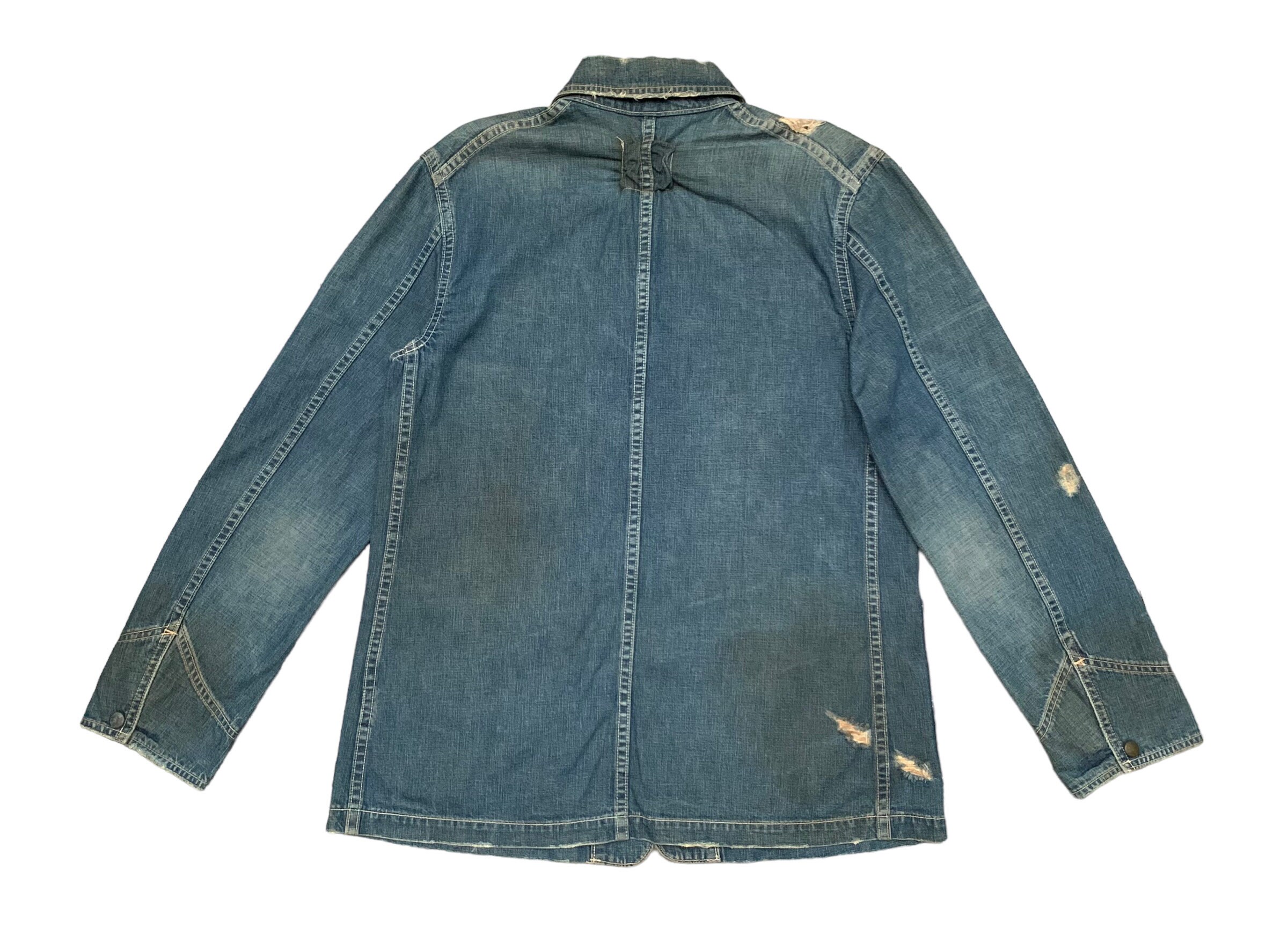 Very Rare Vintage Journal Standard Distressed Chore Jacket Denim 1990s ...