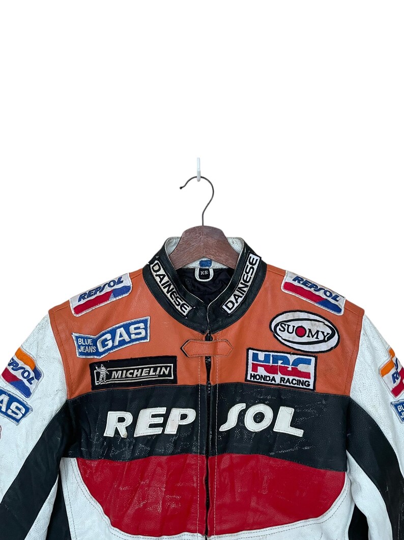 Rare Vintage Racing Brand Repsol Motorcycle Jacket 1990s - Etsy