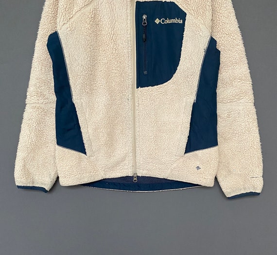 Rare Design Vintage Japanese Brand Columbia Fleece Ja… - Gem