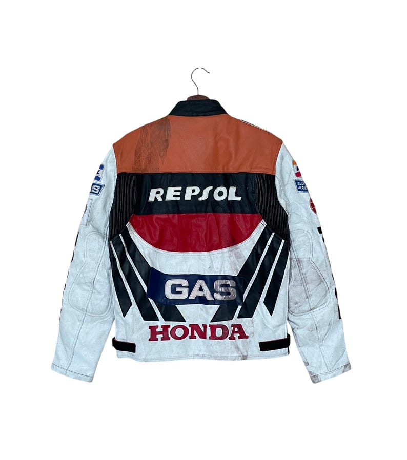 Rare Vintage Racing Brand Repsol Motorcycle Jacket 1990s - Etsy