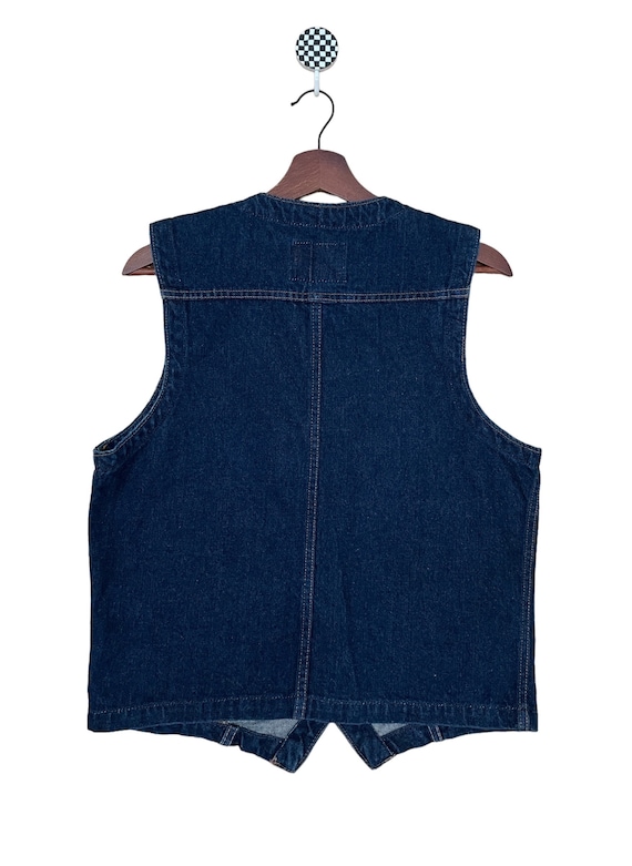 Rare Vintage Brand Big John Denim Vest 1990s - Gem