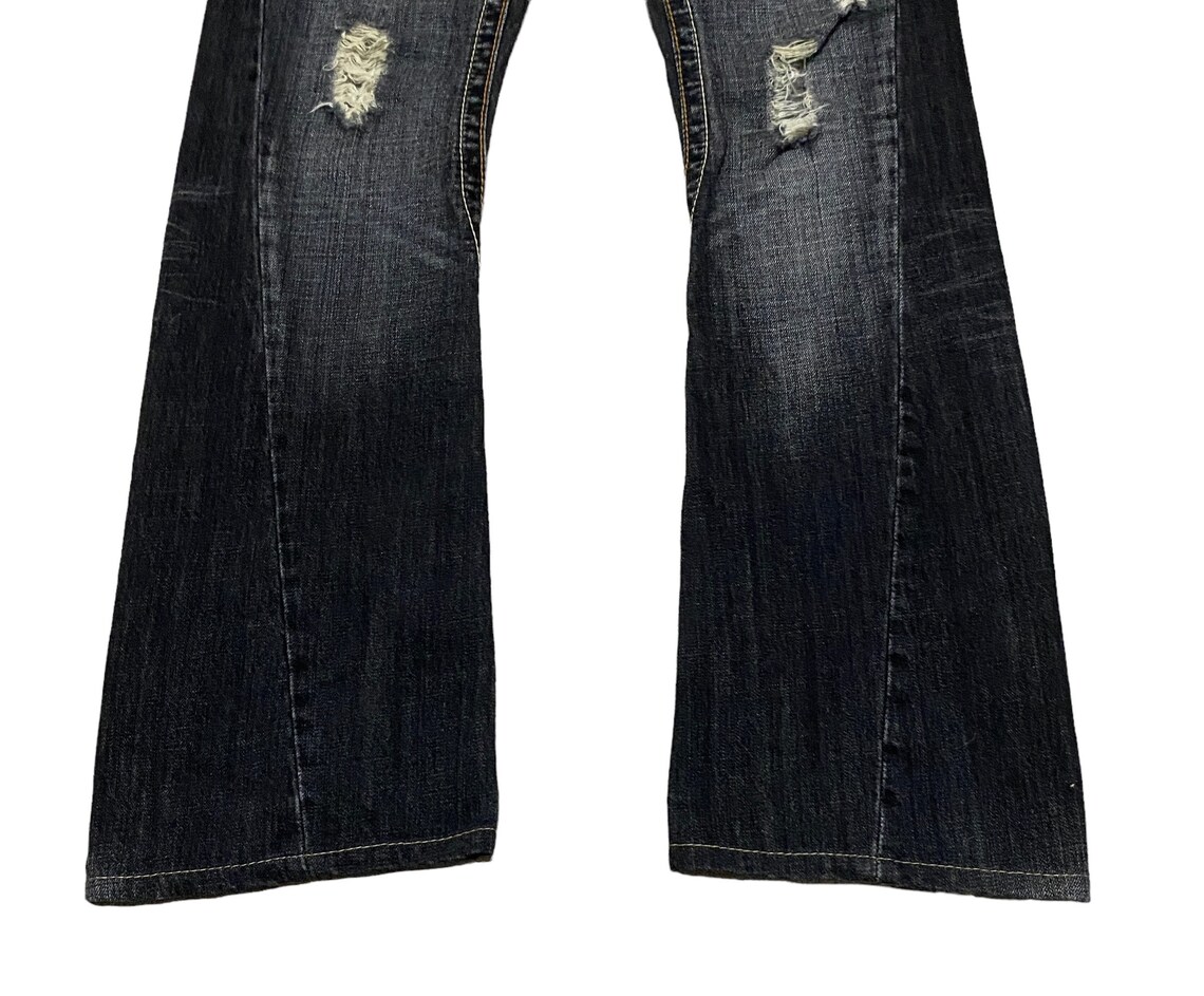 Rare Vintage Japanese Brand Semantic Design Flared Jeans 1990s - Etsy