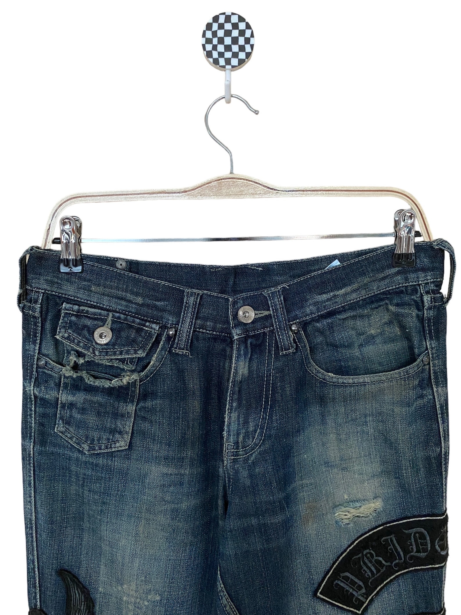 Rare Vintage Japanese Brand Semantic Design Flared Jeans 1990s - Etsy