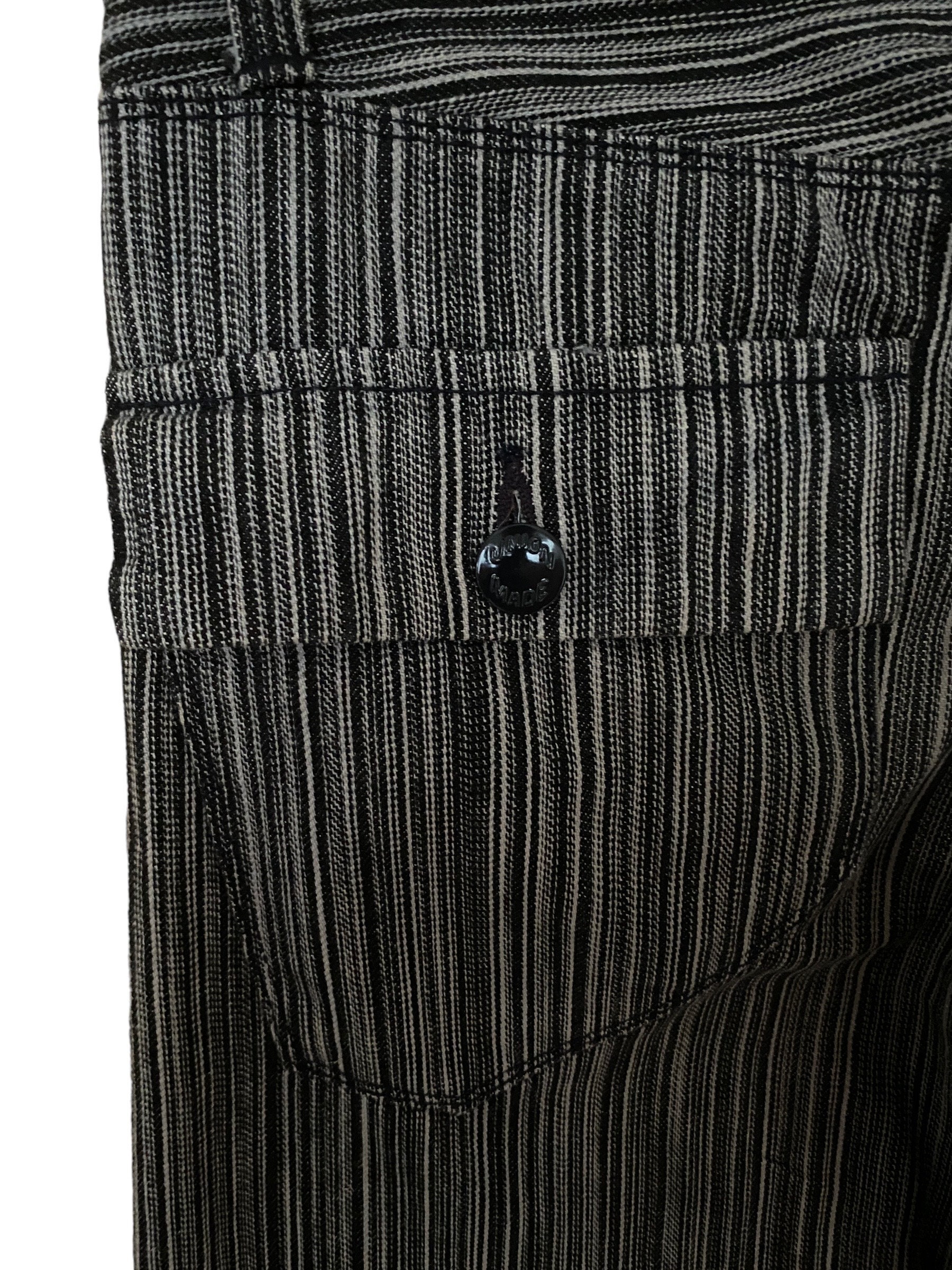 Rare Design Vintage Japanese Brand Union Made Striped Jeans Rare Design Vintage Japanese Brand Union Made Striped Jeans