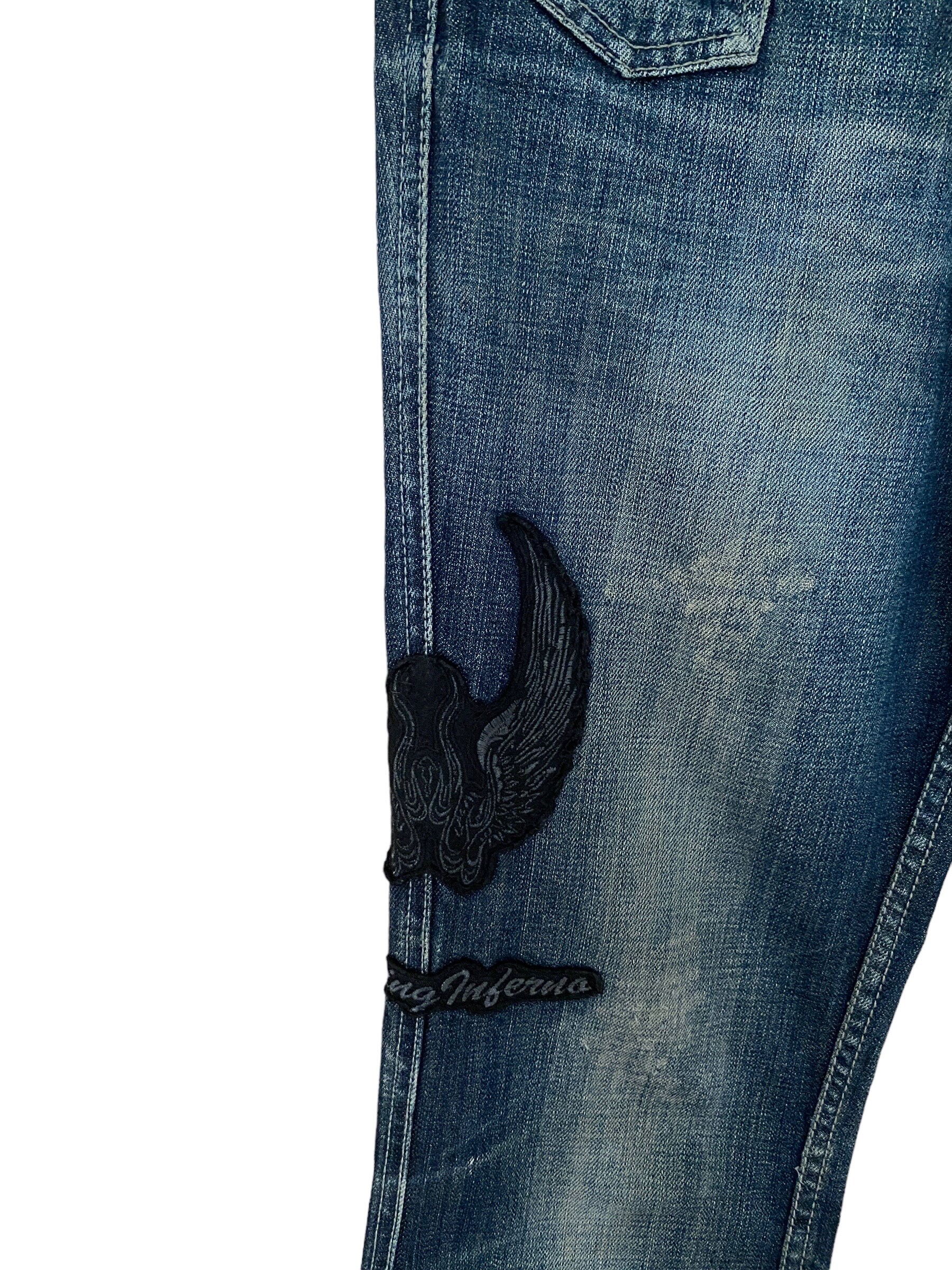 Rare Vintage Japanese Brand Semantic Design Flared Jeans 1990s - Etsy