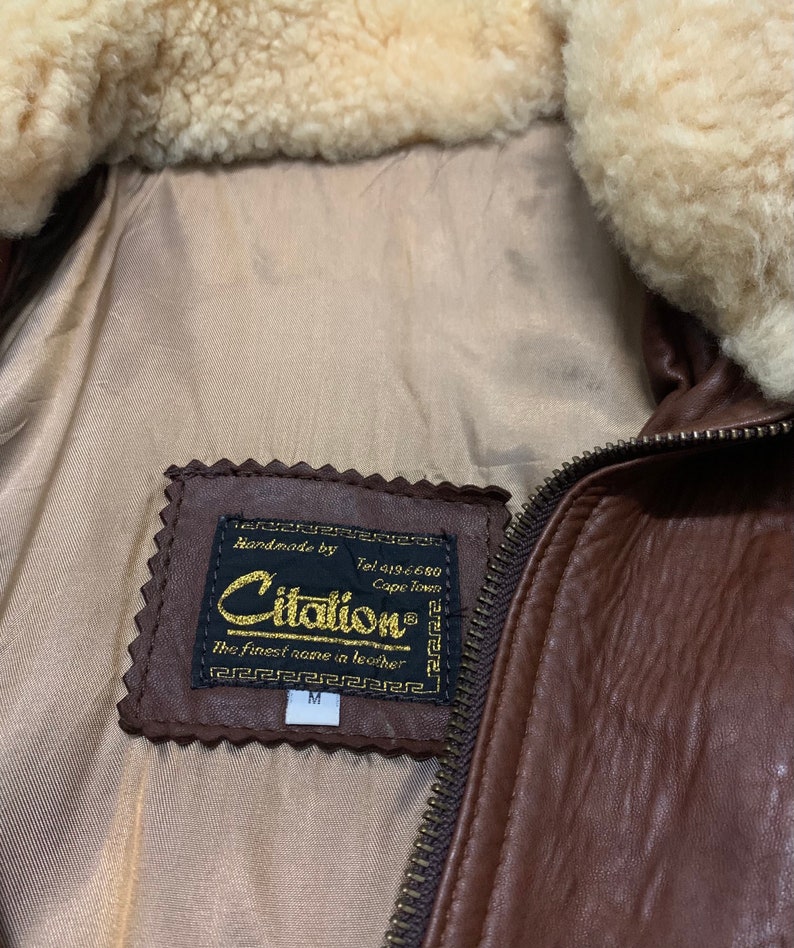 Vintage Citalion Air Force Hand Made Leather Jacket 1980s - Etsy