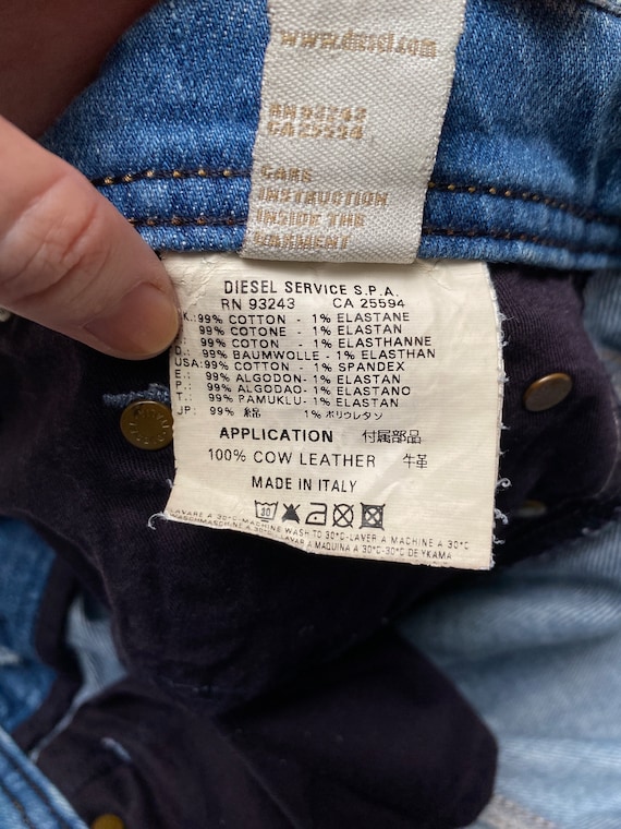 Rare Design Vintage Brand Diesel Industry Jeans 1990s - Gem