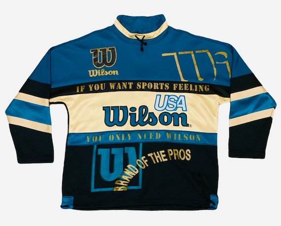 Rare Design Vintage Brand Wilson Full Print Sweatshir… - Gem