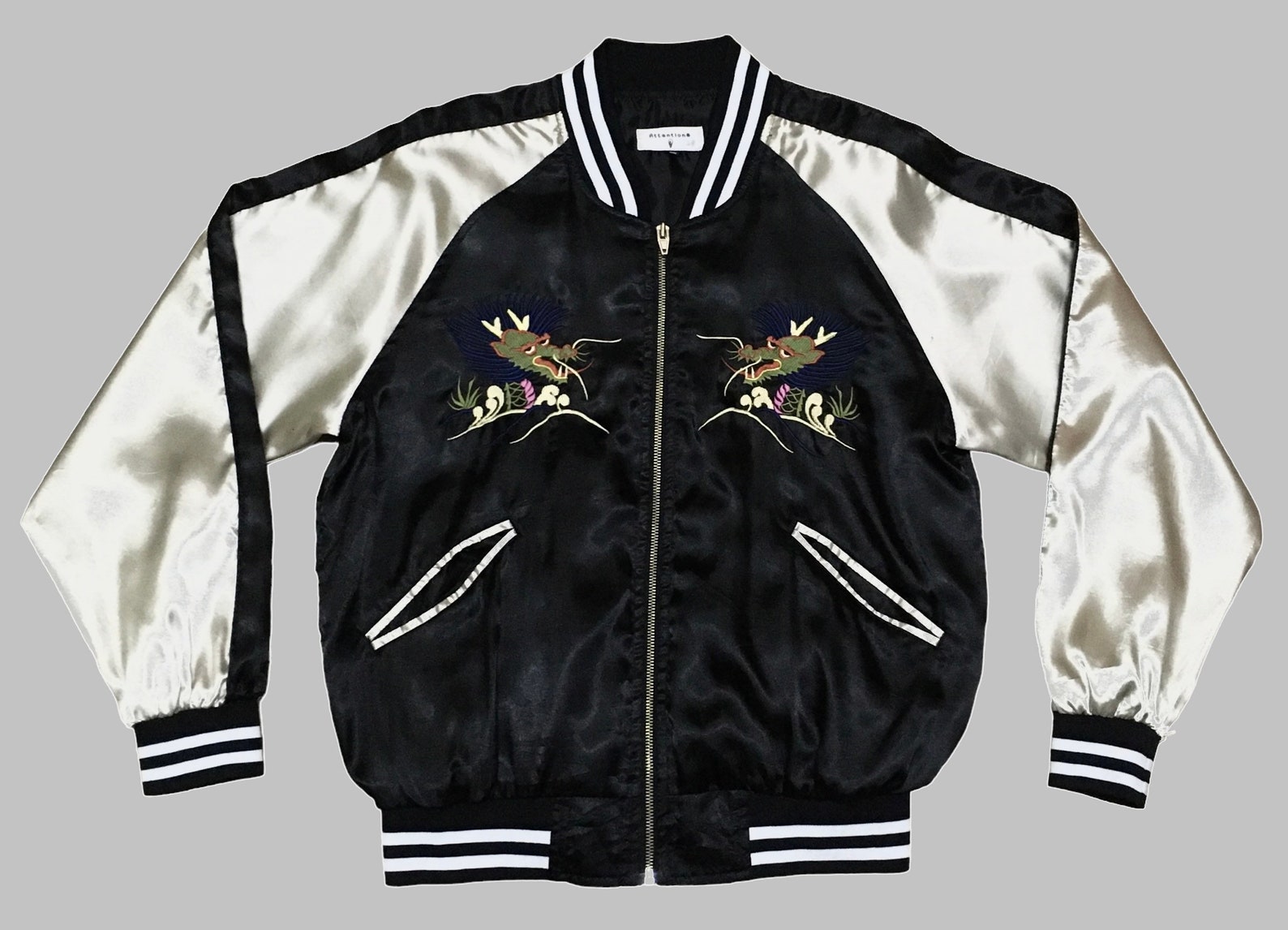 Rare Design Vintage Brand Attention Sukajan Jacket 1990s - Etsy