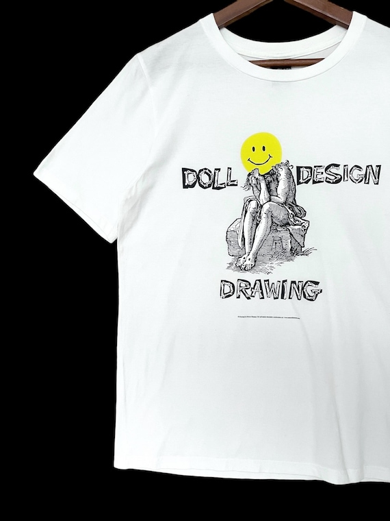 Rare Vintage Number Nine Doll Design Drawing T-shirt … - Gem