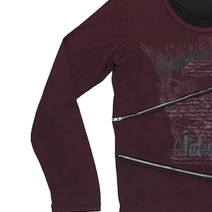 Rare Vintage Japanese Brand Semantic Design Punk Zipper T-shirt 1990s ...