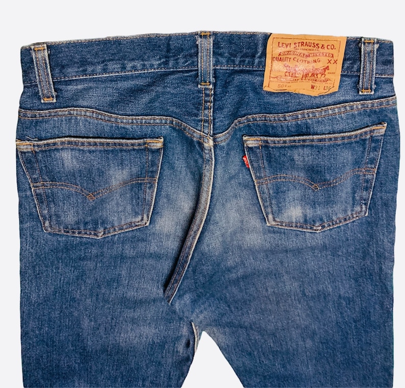 Rare Design Vintage Levis 501 Made in Usa Denim 1990s - Etsy