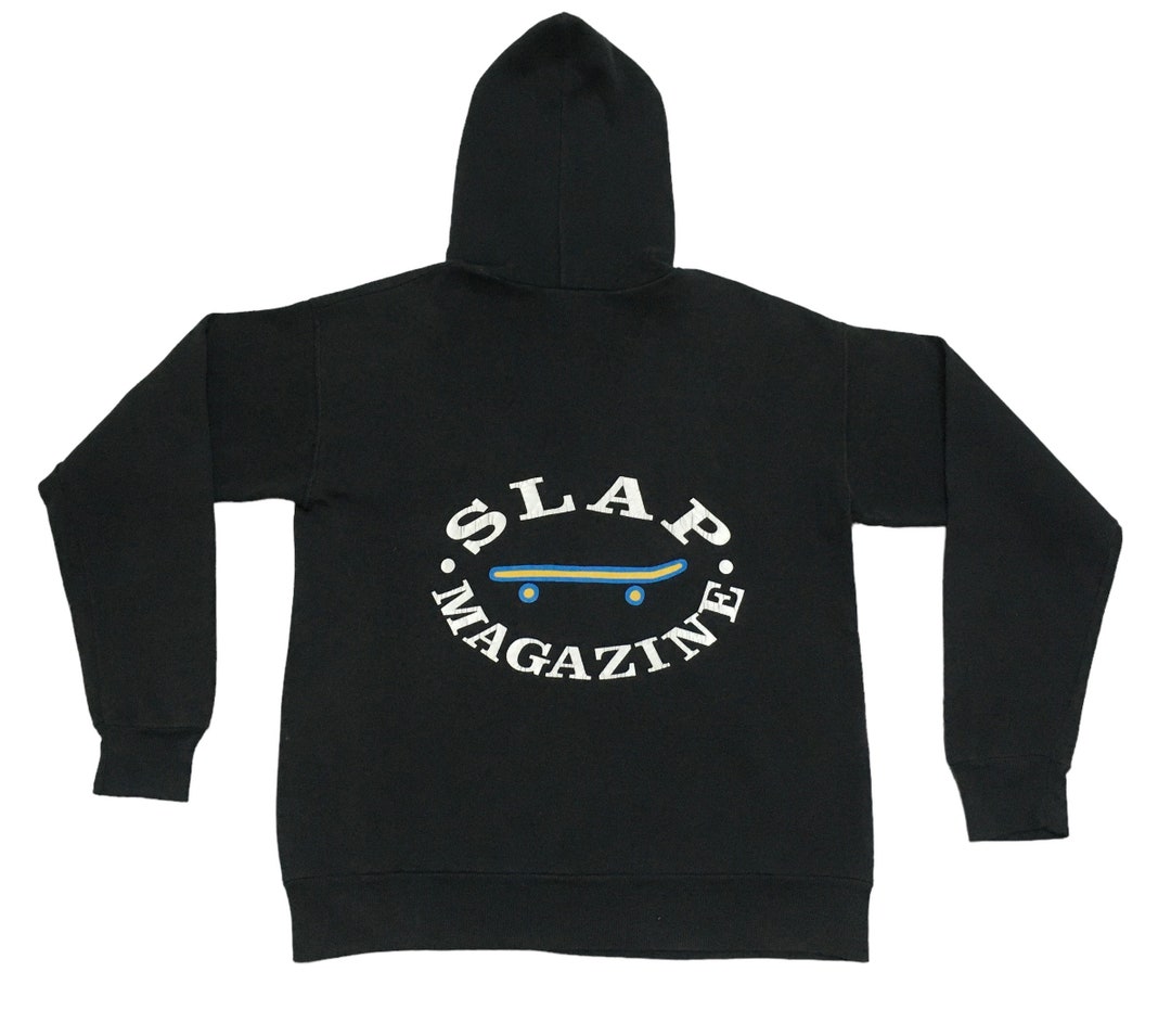 Rare Design Vintage Skater Brand Slap Magazine Hoodie 1990s - Etsy