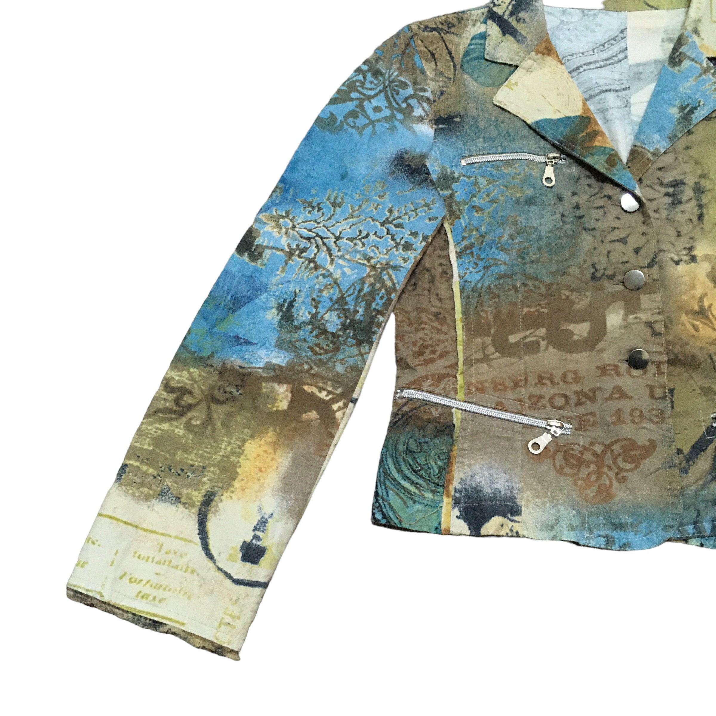 Rare Design Vintage Italian Designer Full Print Jacket 1990s - Etsy