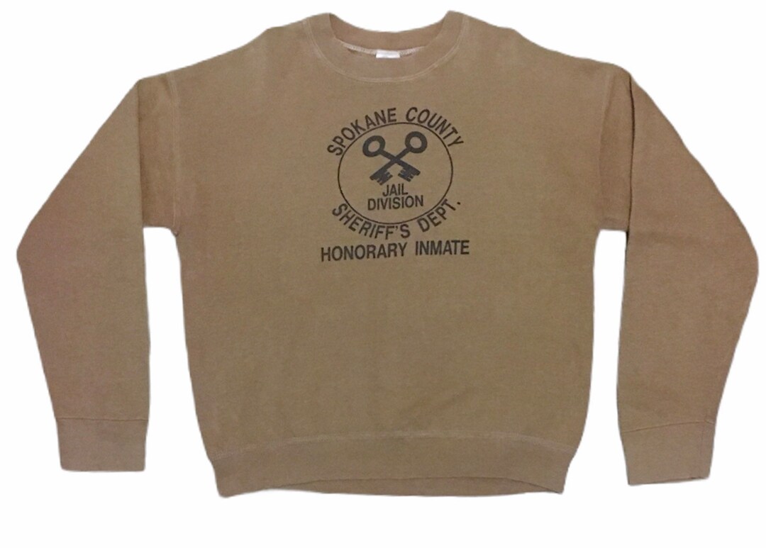 Rare Vintage Spokane County Jail Division Sweatshirt 1990s - Etsy
