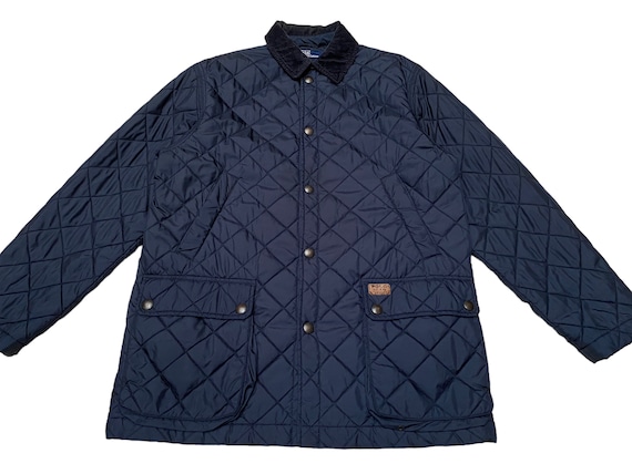 Rare Design Vintage Brand Polo Ralph Lauren Quilted P… - Gem