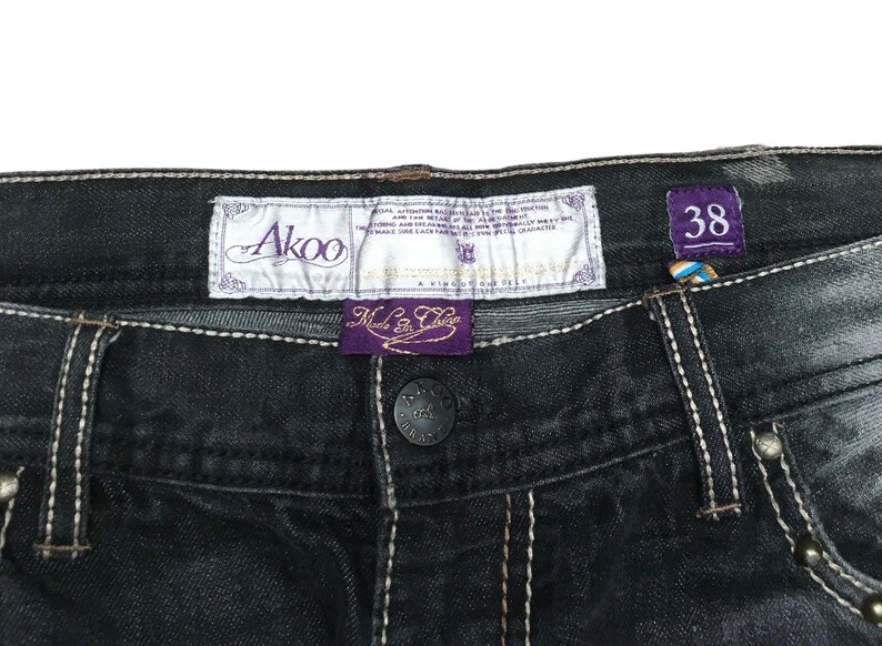 Rare Design Vintage Brand Akoo Baggy Jeans 2000s - Etsy