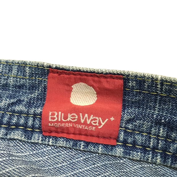 Rare Design Vintage Japanese Brand Blue Way Jean 1990s - Gem