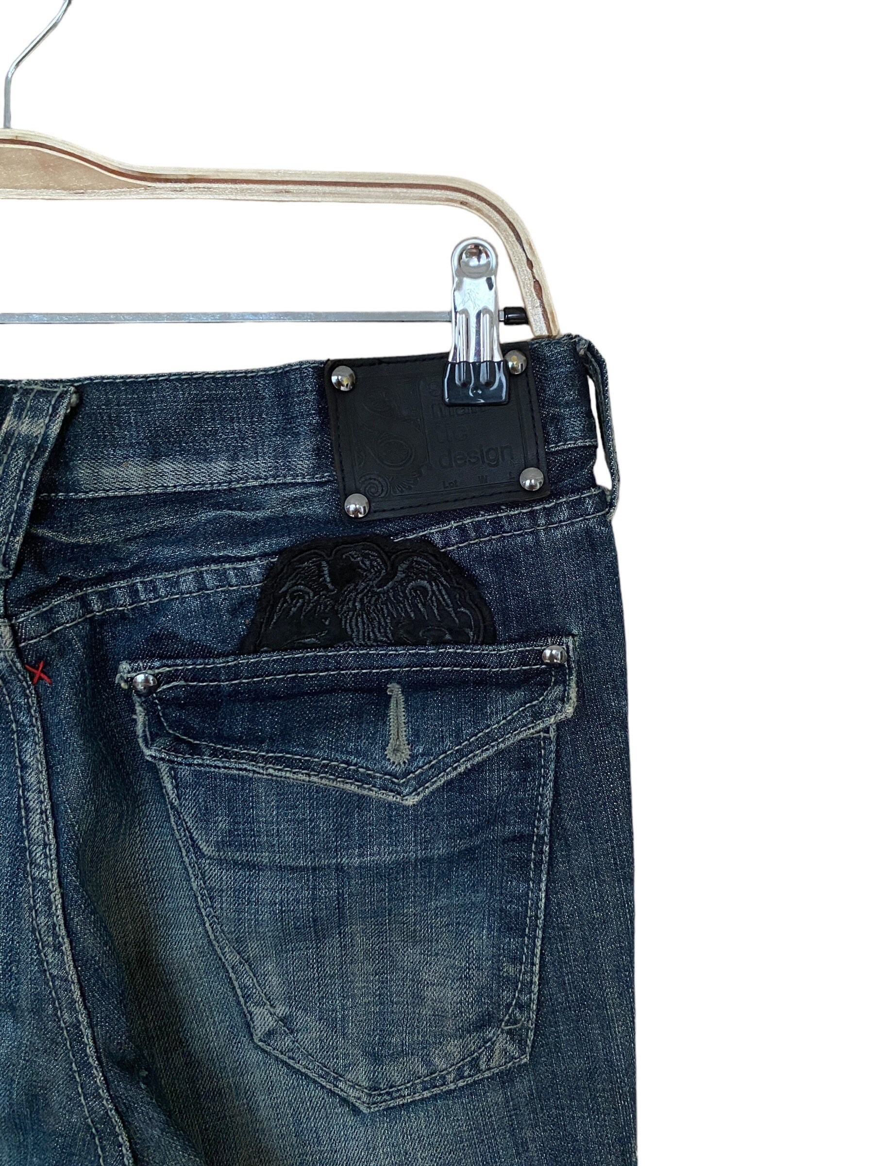 Rare Vintage Japanese Brand Semantic Design Flared Jeans 1990s - Etsy