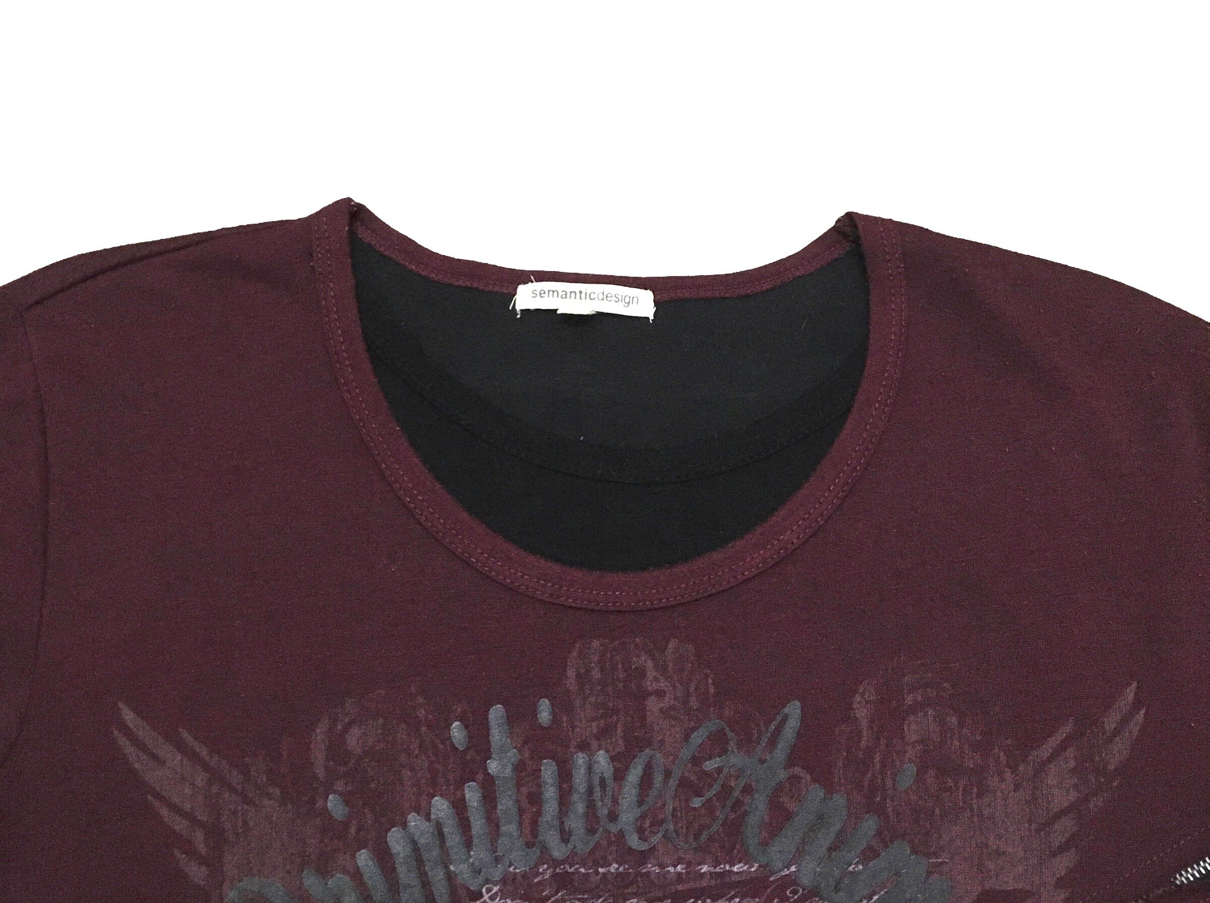 Rare Vintage Japanese Brand Semantic Design Punk Zipper T-shirt 1990s ...