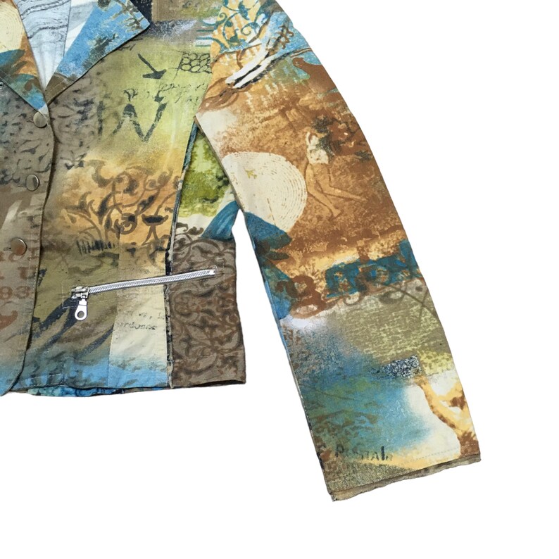 Rare Design Vintage Italian Designer Full Print Jacket 1990s - Etsy