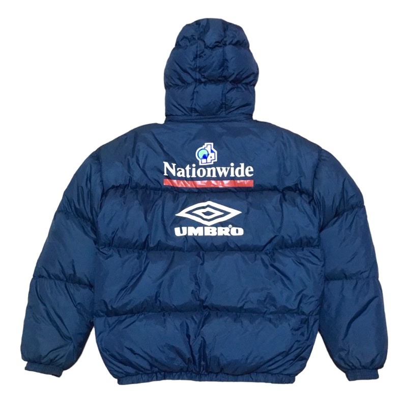 Rare Vintage Football Team England Puffer Jacket 1990s - Etsy